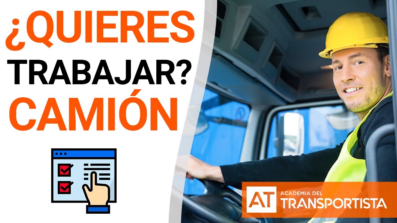 Conductor de Camión. Trabaja como Conductor Profesional de Transporte ...