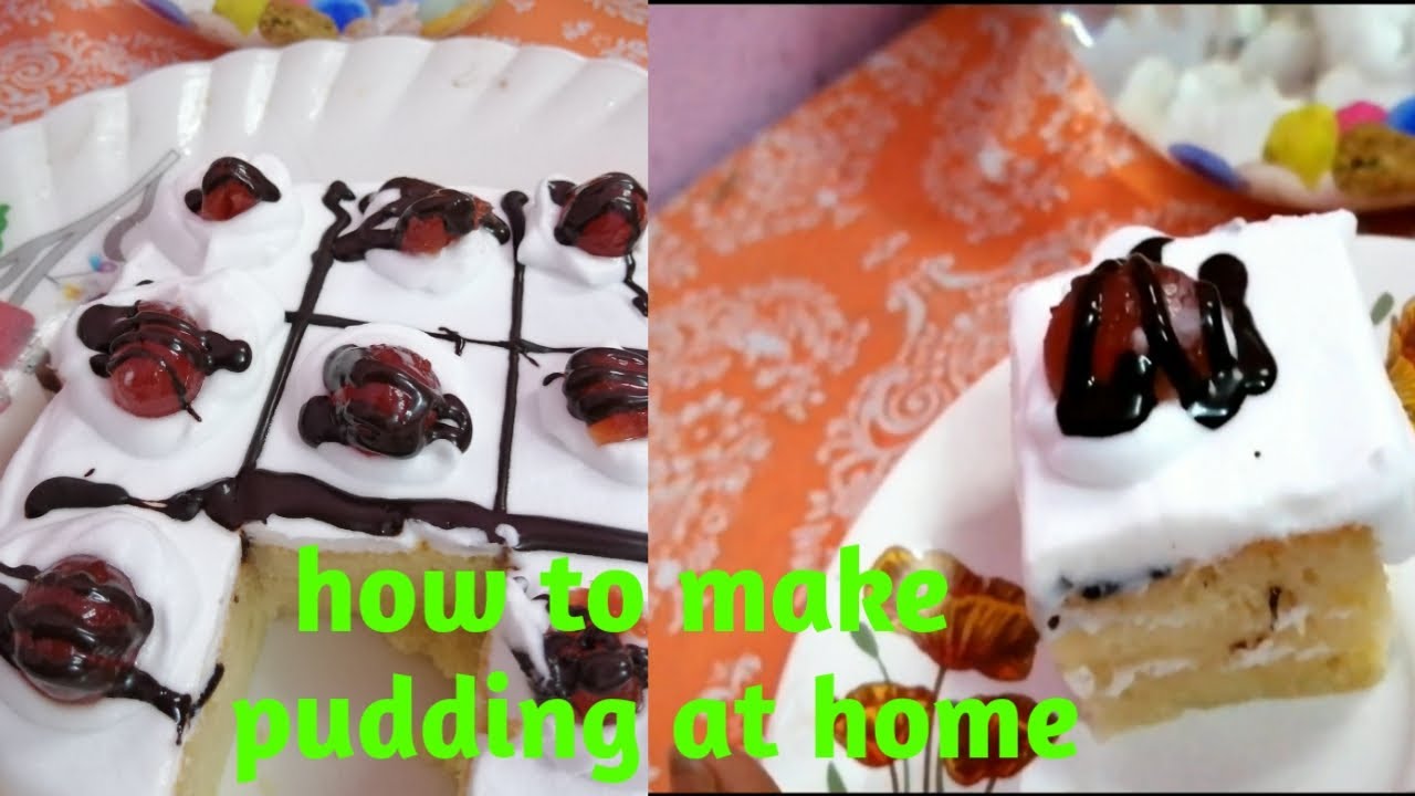 home made pudding....simple method....with few ingreadients - YouTube