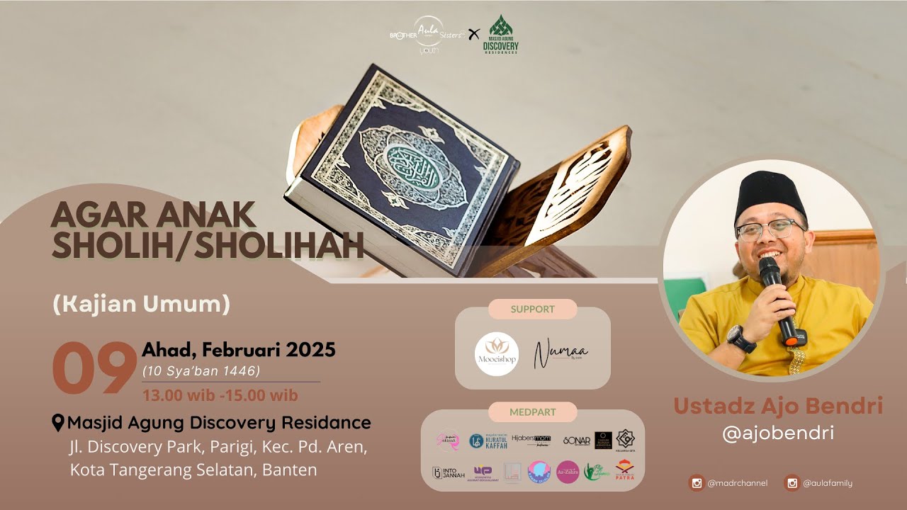 🔴MADR TV I Kajian UMUM Bersama Ustadz Ajo Bendri l MASJID AGUNG ...