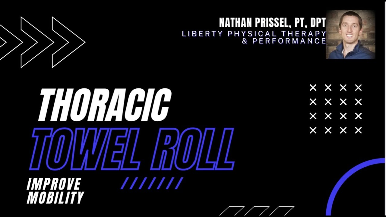 Thoracic Towel Roll Stretch - YouTube
