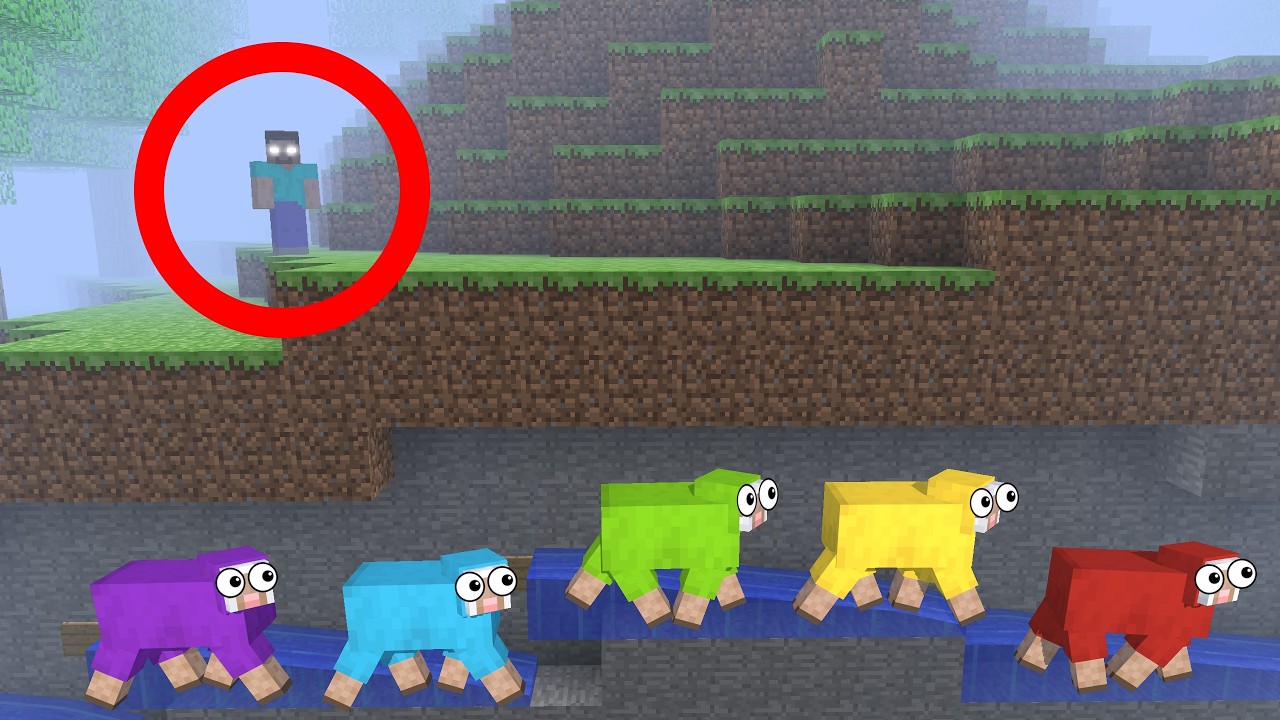 The Nostalgia Sheep Race (Minecraft Marble Race) - YouTube