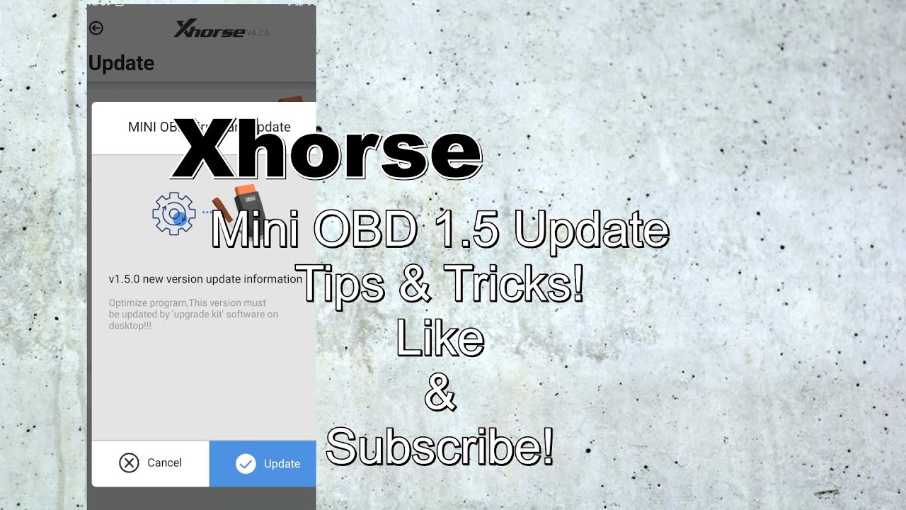 Xhorse Mini Tool OBD Updates 1.5 Tips & Tricks - YouTube