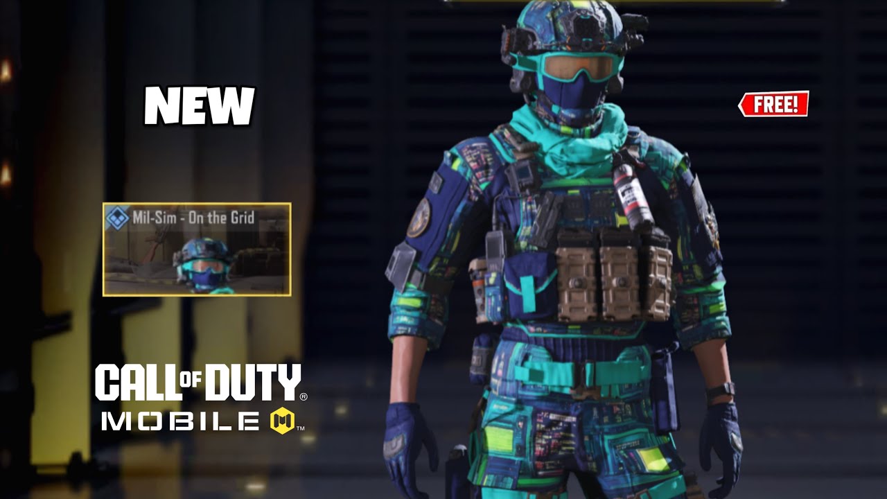 Unlock the NEW FREE Mil-Sim - On the Grid Skin in COD Mobile ...