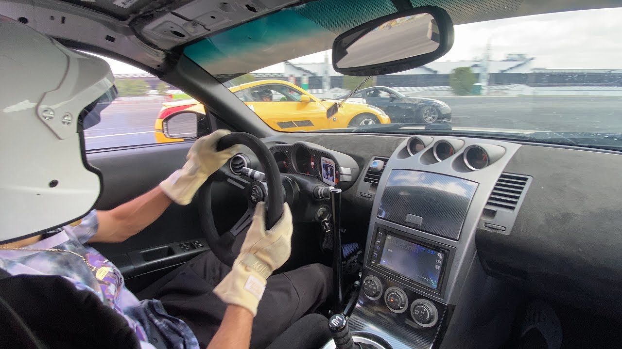 350Z's TAKE OVER THE DRIFT TRACK. (TEAM PUSH!) + VLOG - YouTube