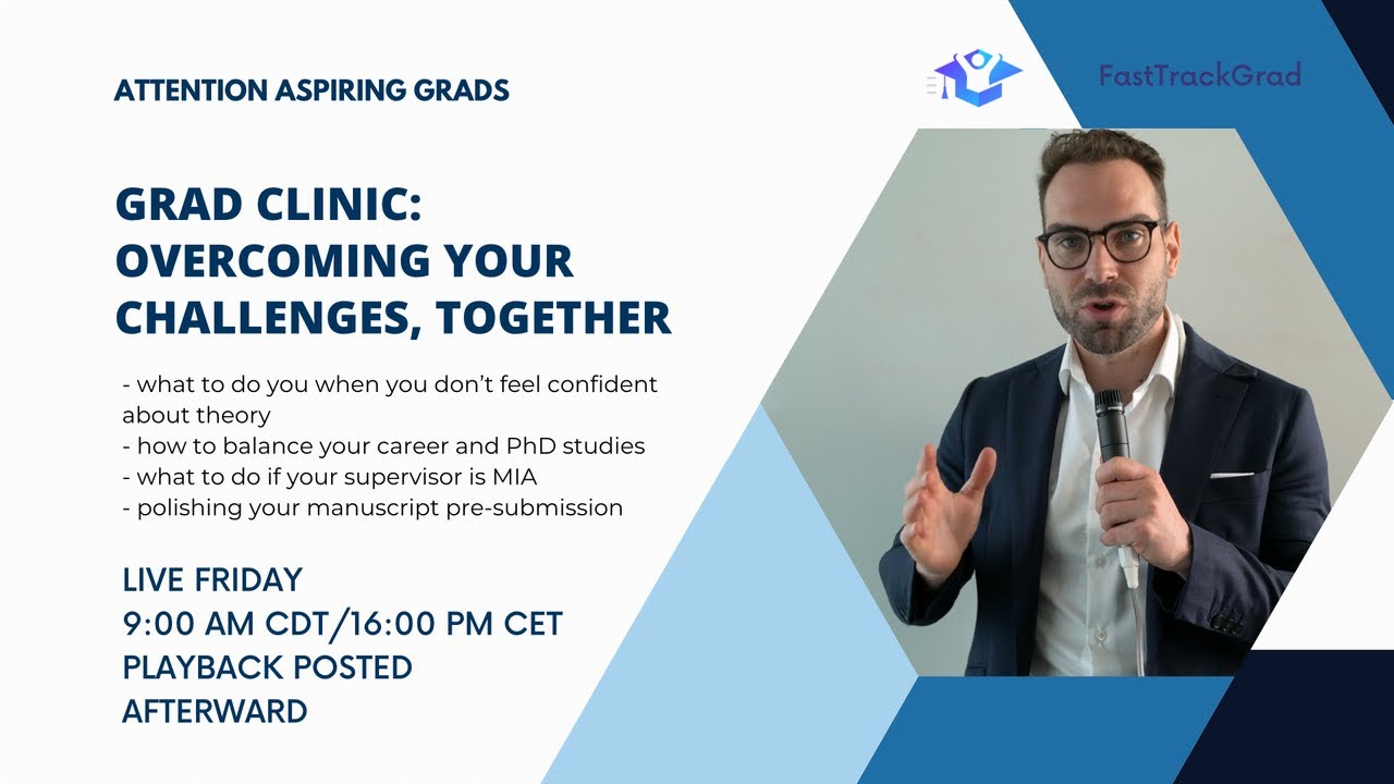 Grad clinic: overcoming your challenges, together - YouTube