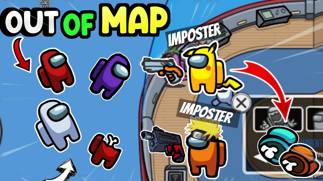 Imposter Trapped in Glitch !!!🤣 Big Brain Among Us Crazy Gameplay!!😂 ...