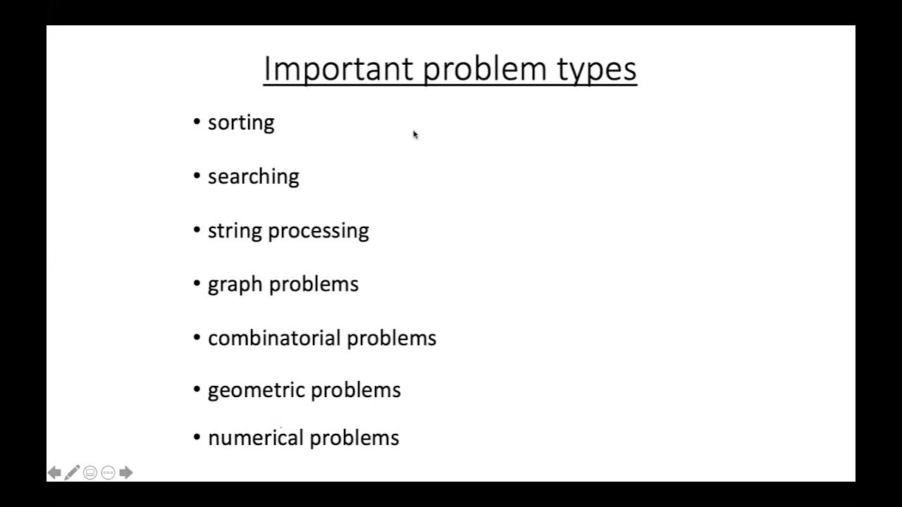 Important problem types and data structures - YouTube