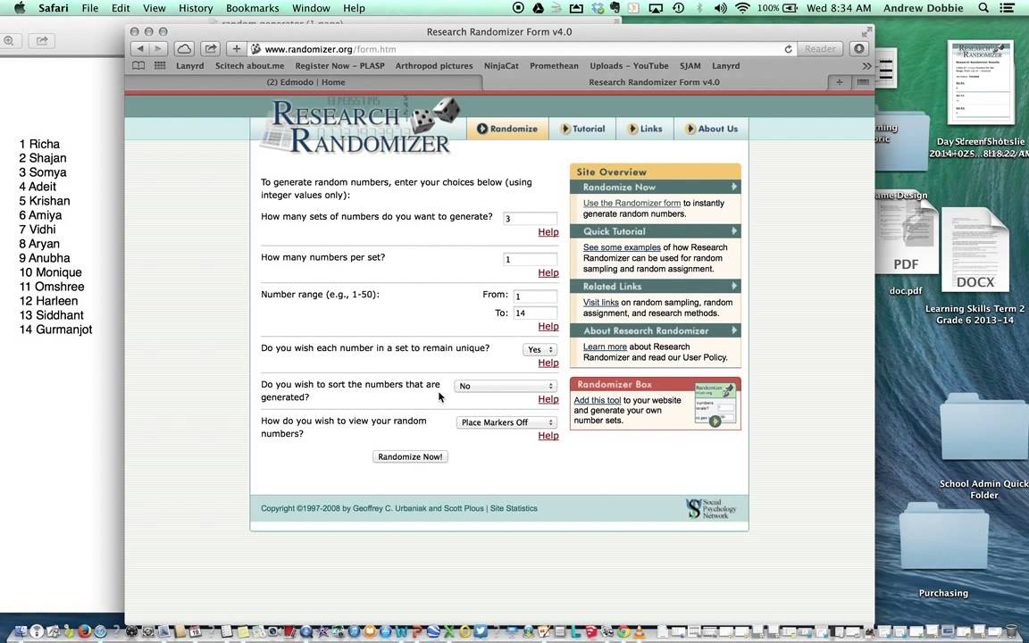 Random Number Generator Example - YouTube