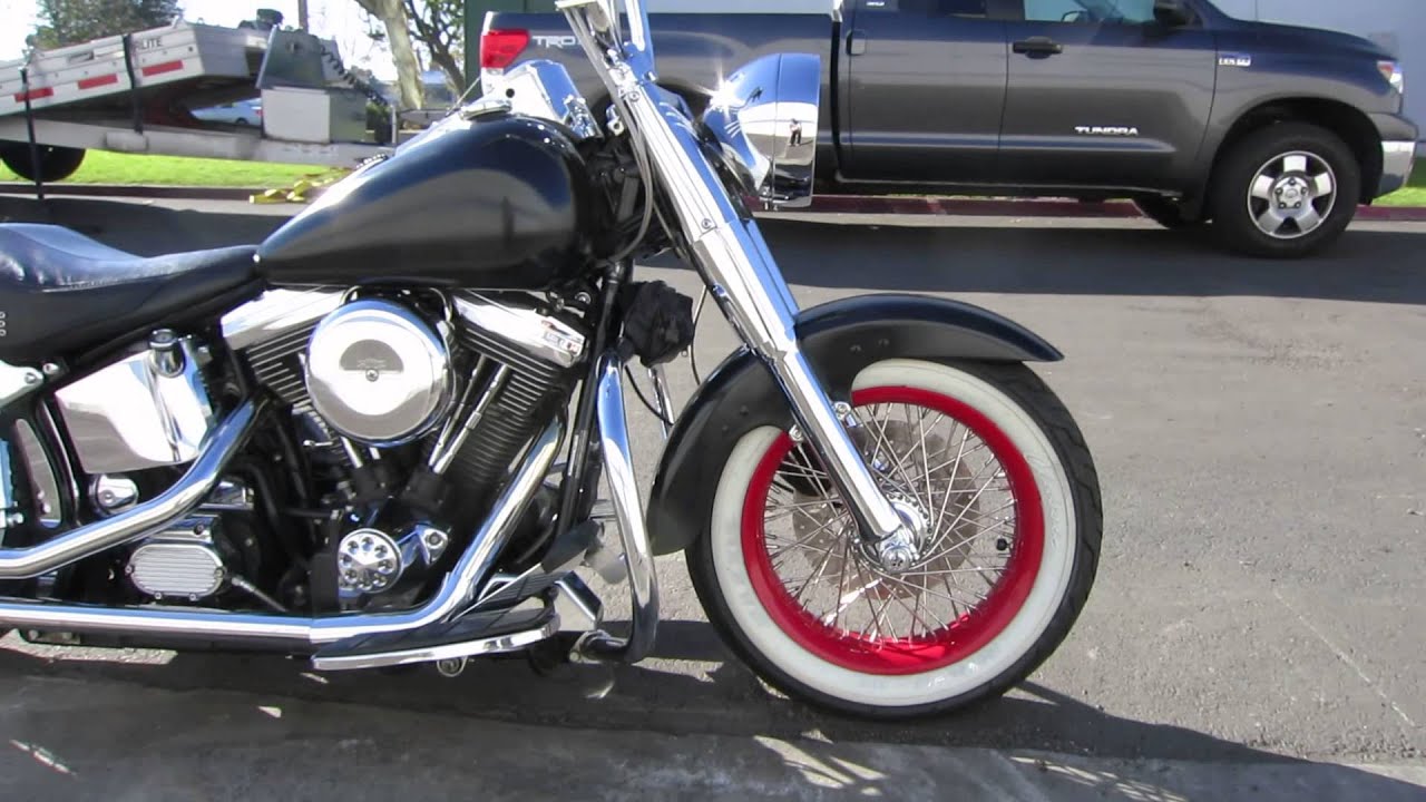 1995 Harley Fatboy Custom - YouTube