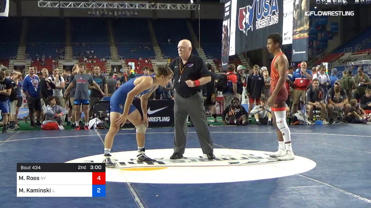 120 Lbs Rnd Of 64 Micah Roes New York Vs Mikey Kaminski Illinois - YouTube