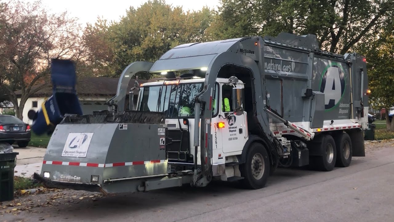 Advanced Disposal Curotto Can Garbage Truck: Autocar McNeilus Meridian ...