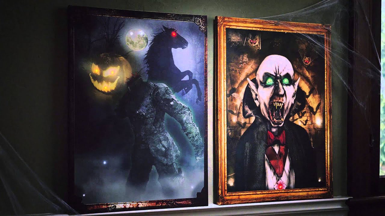 Light Up Halloween Canvas - YouTube