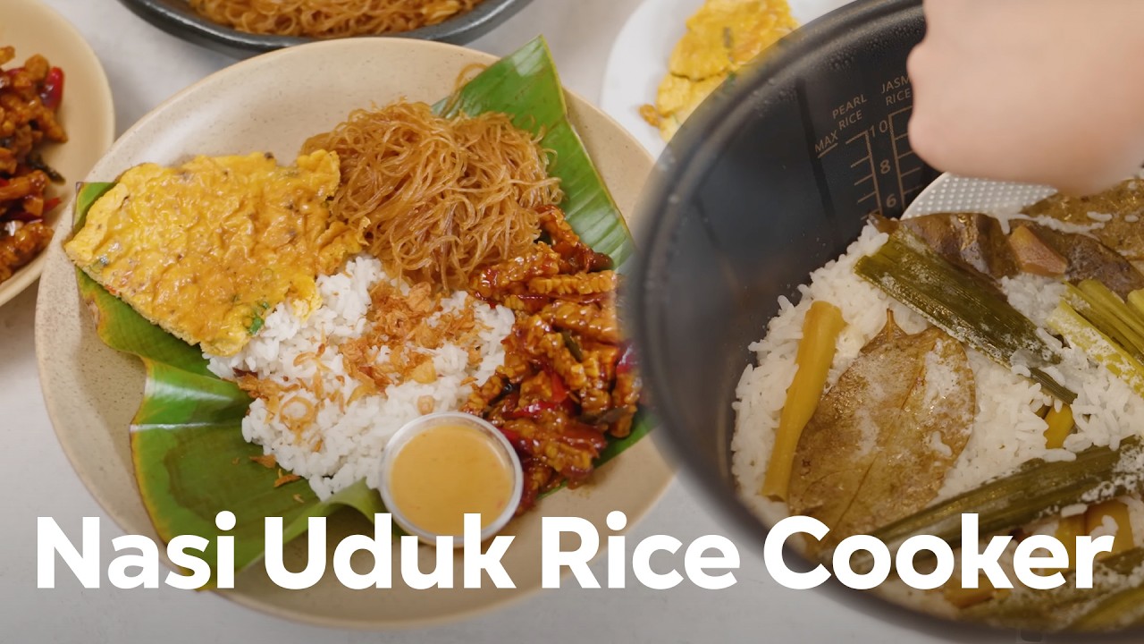RESEP NASI UDUK RICE COOKER ! JADI ENAK SARAPANNYA - YouTube