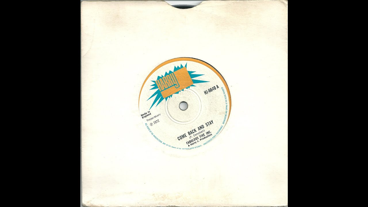 Fabulous Five Inc - Harry J Records - 1972 - YouTube