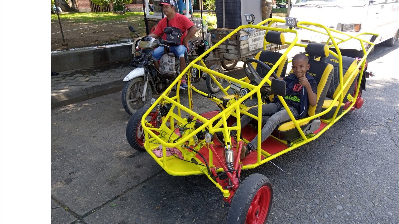 cómo hacer un carro , buggy en casa muy fácil - YouTube