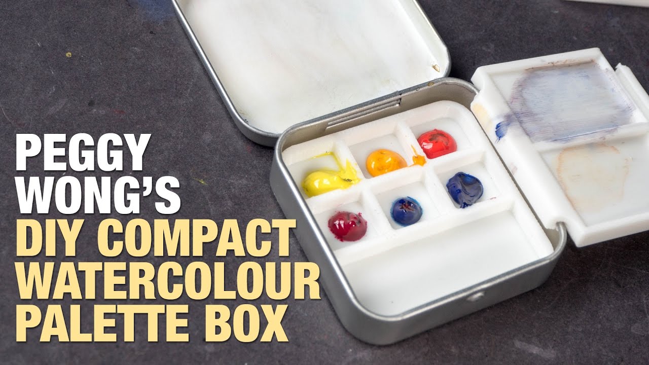 Peggy Wong's DIY Compact Watercolor Box - YouTube