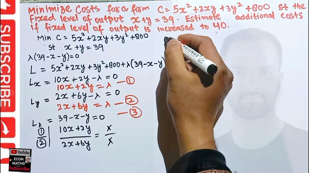 cost MINIMISATION problem - YouTube