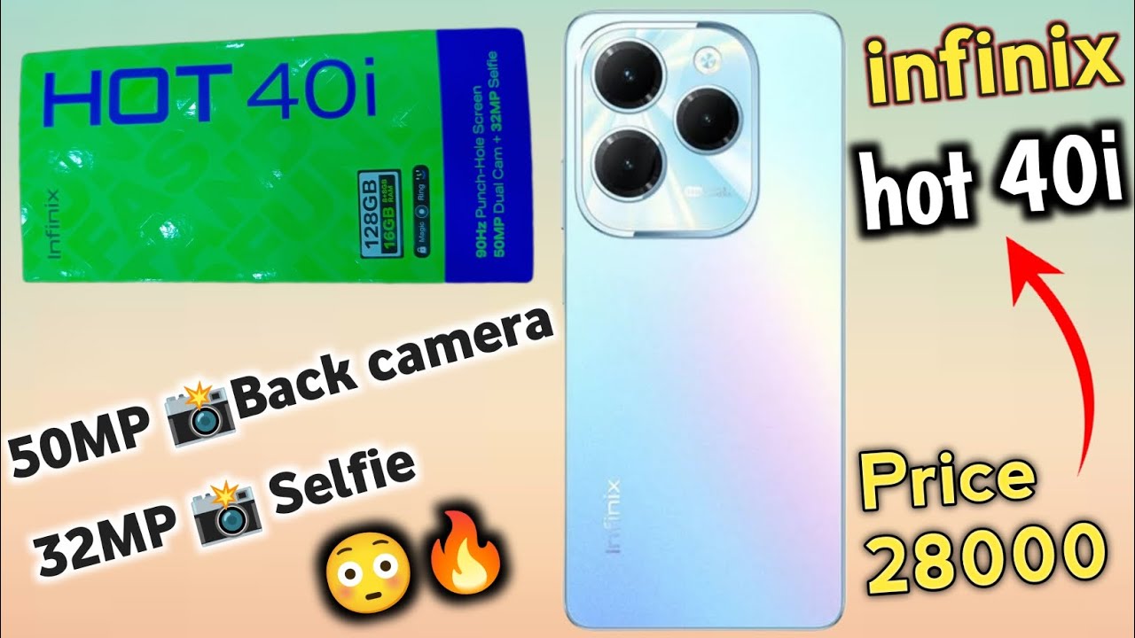infinix hot 40i unboxing | best camera phone - 16GB 128GB Memory ...