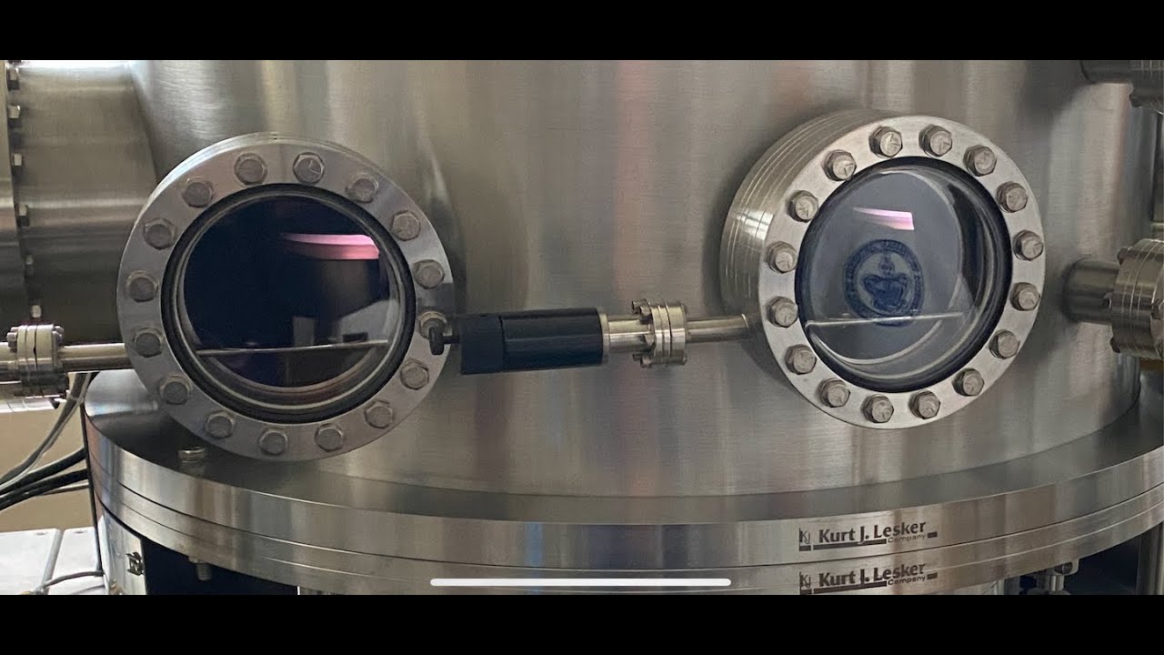 RF Sputtering - DUAL PLASMA - Alpha (Si3 N4, RF #3) - Beta (Nb N, RF #1) - Reducing Pressure @ 5 ...
