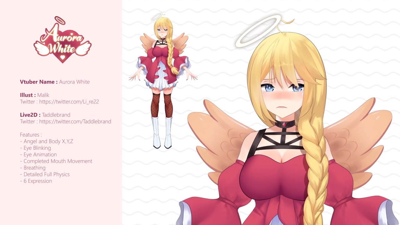 [Live2D] Showcase Aurora White Vtuber - YouTube