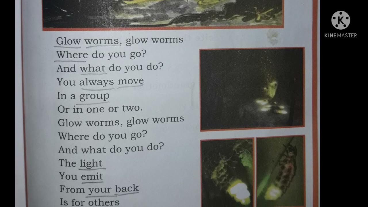 Glow worms 2nd std english poem - YouTube