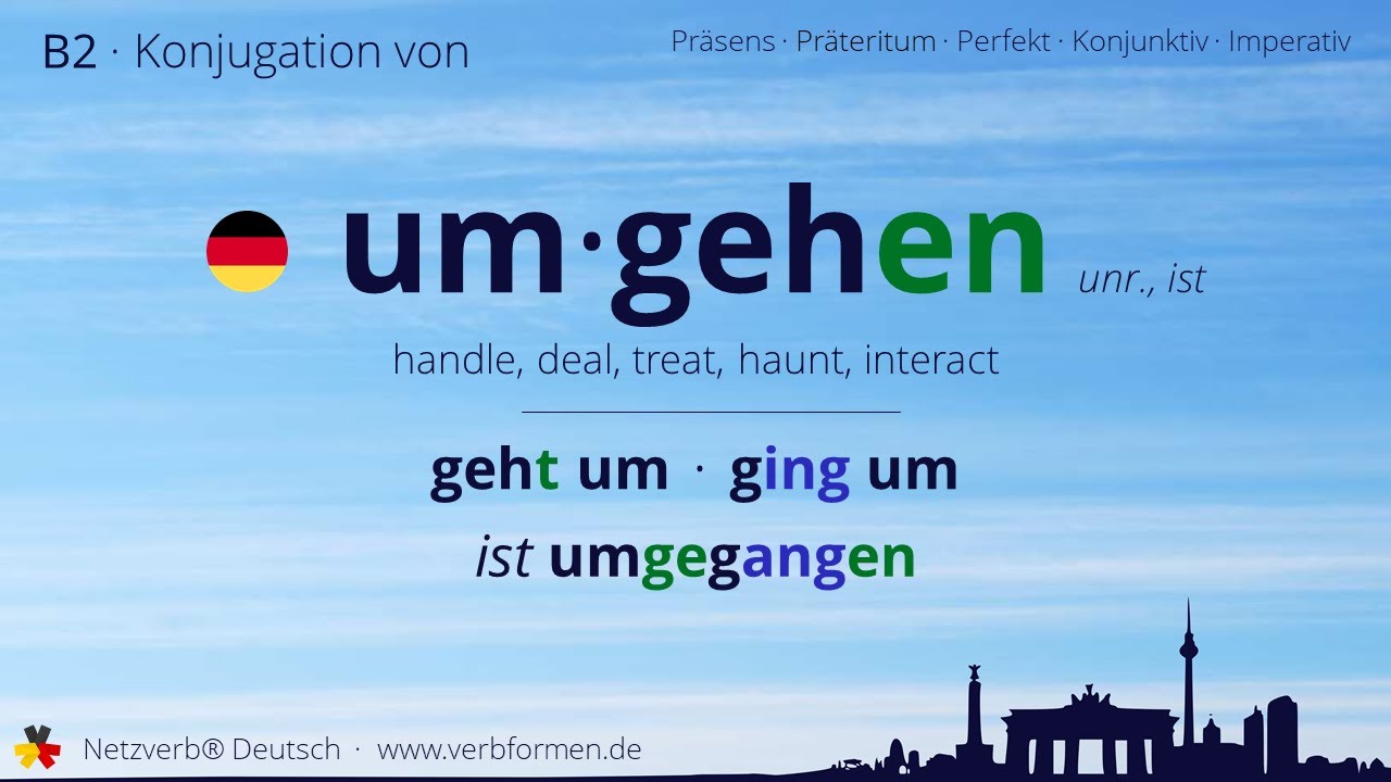 Konjugation des Verb „um·gehen“ (ist) - alle Zeitformen lernen ...