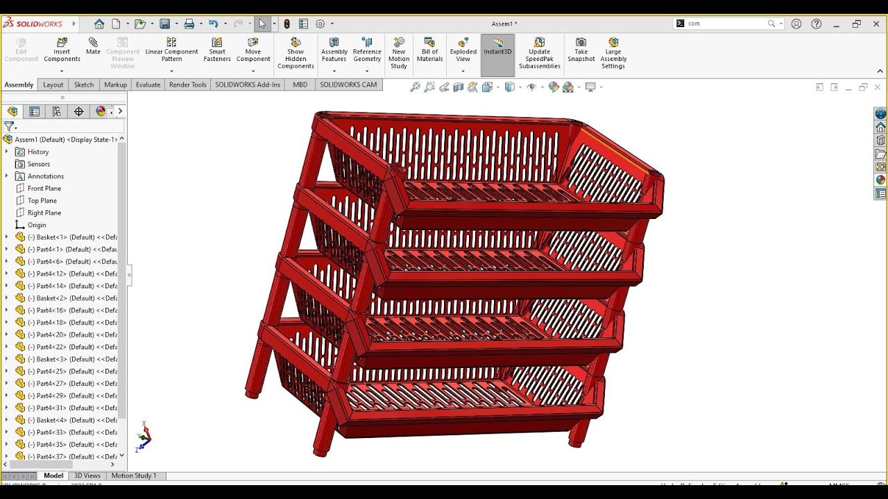 Solidworks vegetable rag || Solidworks Exercise || Solidworks Beginner ...