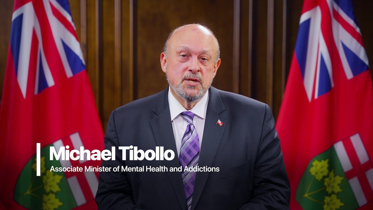 Opening Remarks by Hon. Michael Tibollo, Associate Minister of Mental ...