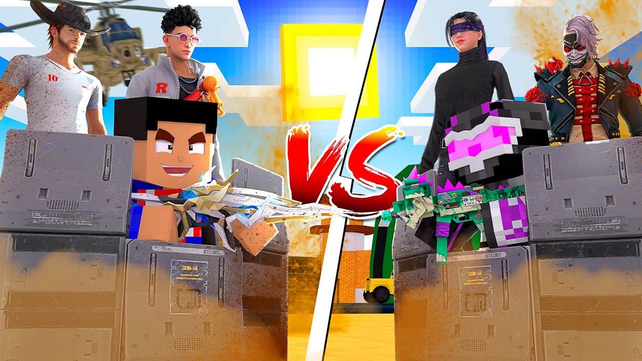 JUGAMOS A FREE FIRE EN MINECRAFT 😱 - YouTube