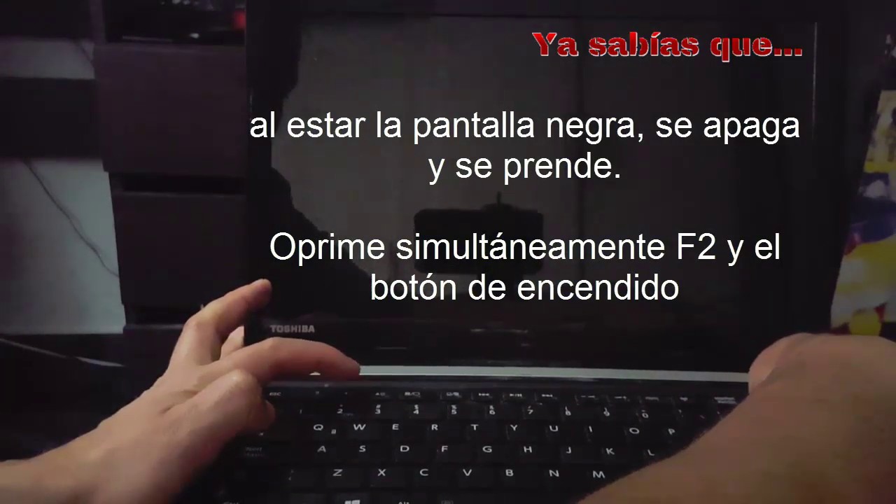 CÓMO ENTRAR A LA BIOS 💻 TOSHIBA SATELLITE o cualquier otra versión👍 ...