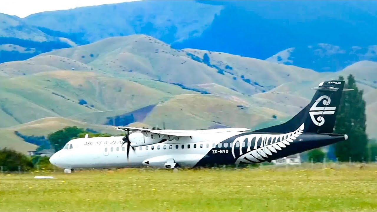 Beautiful afternoon ATR 72-600 Departure At Blenheim Airport! - YouTube
