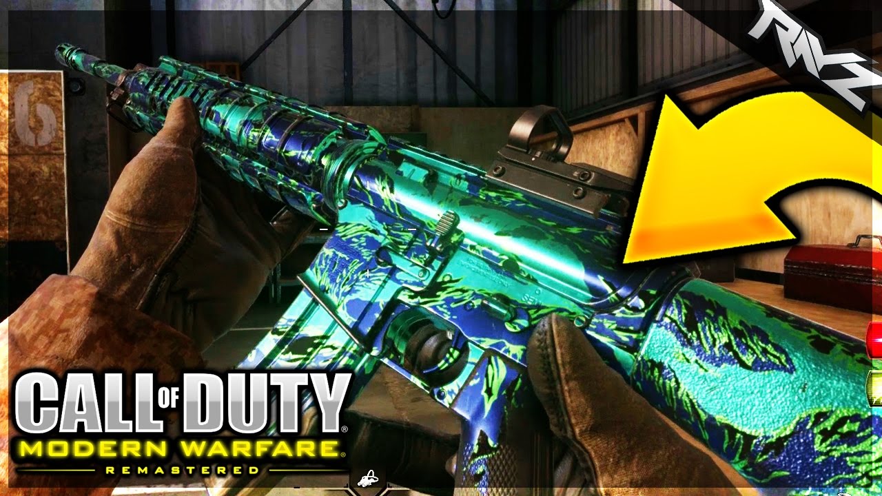 BRAND NEW "NEON TIGER" CAMO GAMEPLAY ON ALL MODERN WARFARE REMASTERED ...