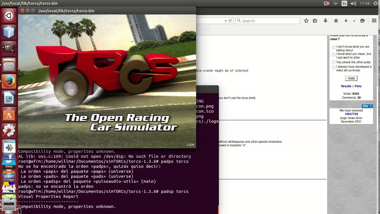Compilar TORCS 1.3.6 en ubuntu 14.04 - YouTube
