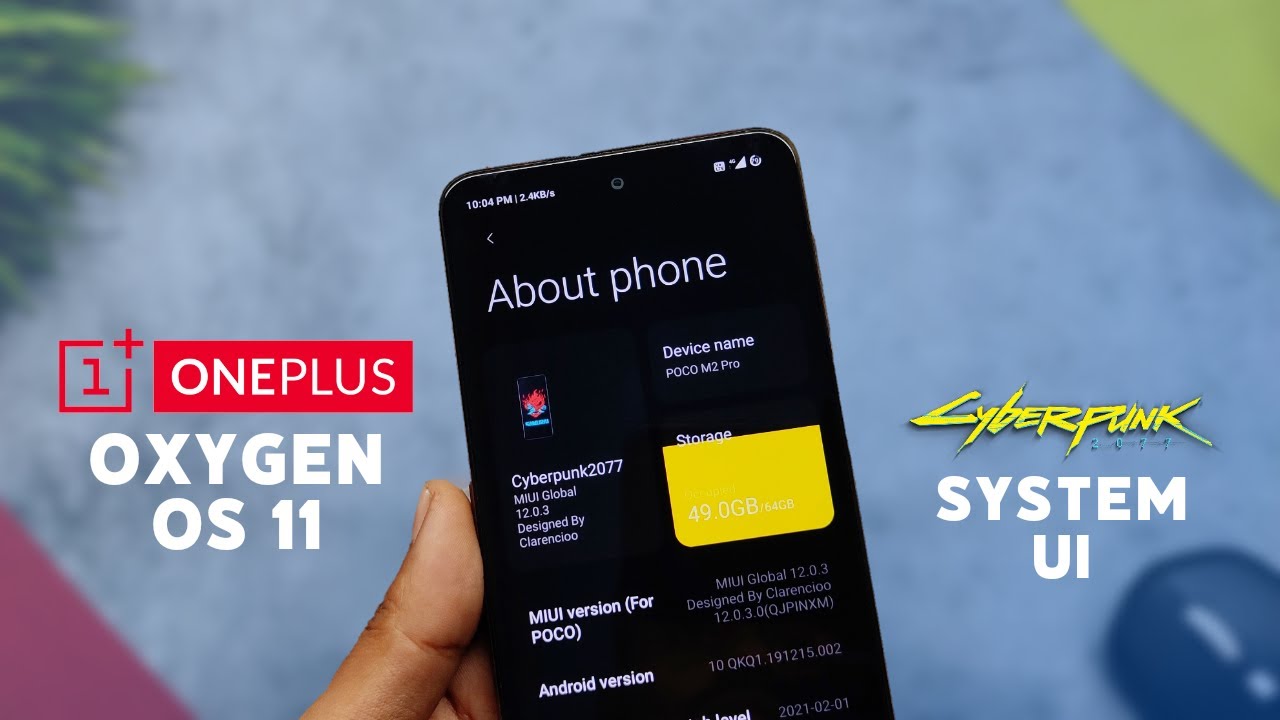 Oxygen Os 11 Cyberpunk 2077 System Ui On Any Xiaomi Device | Boot ...