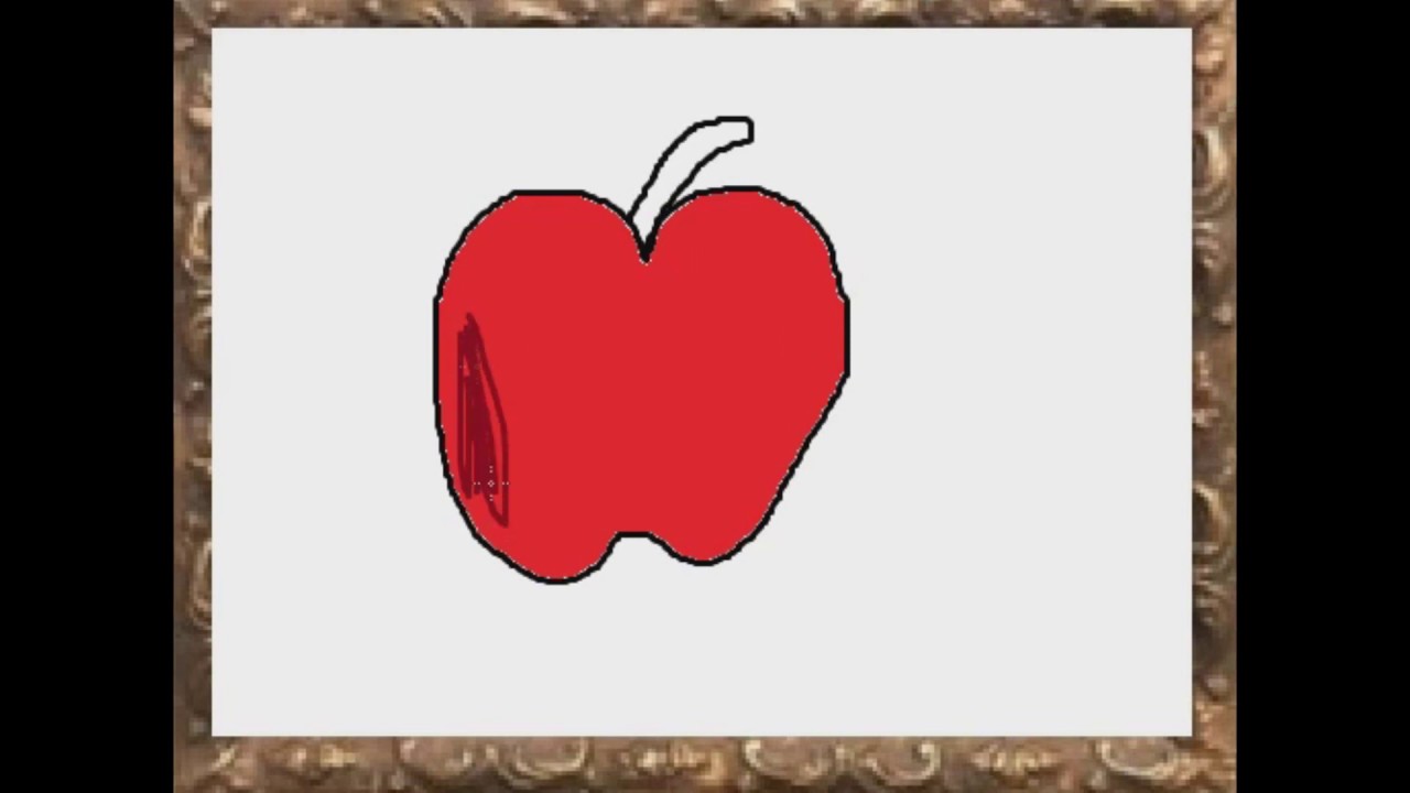 Como dibujar una Manzana - How to draw APPLE - YouTube