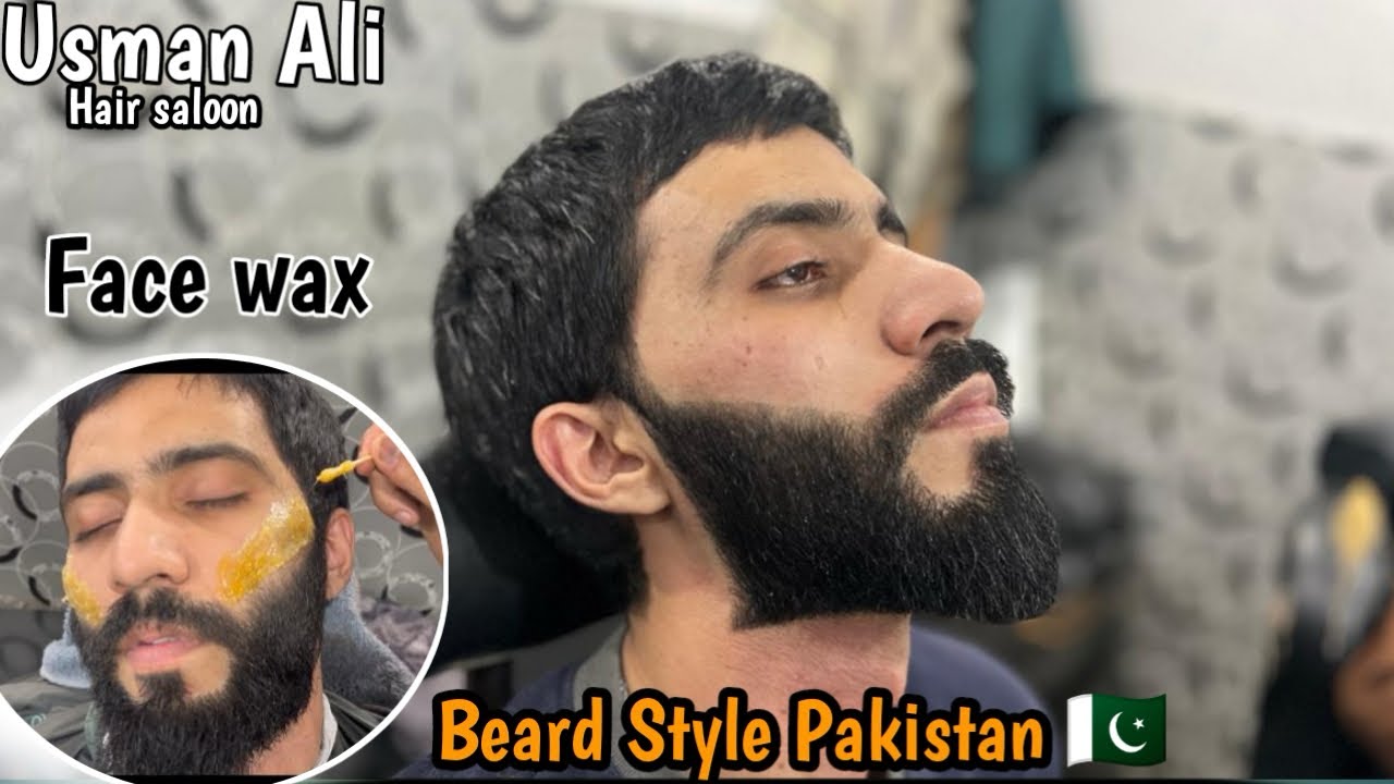 Most attractive beard style 🔥(step by step face wax tutorials) beard ...