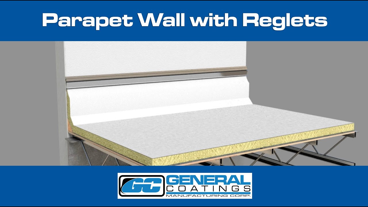 Spray-Foam Roof Detail - Parapet Wall with Reglets - YouTube