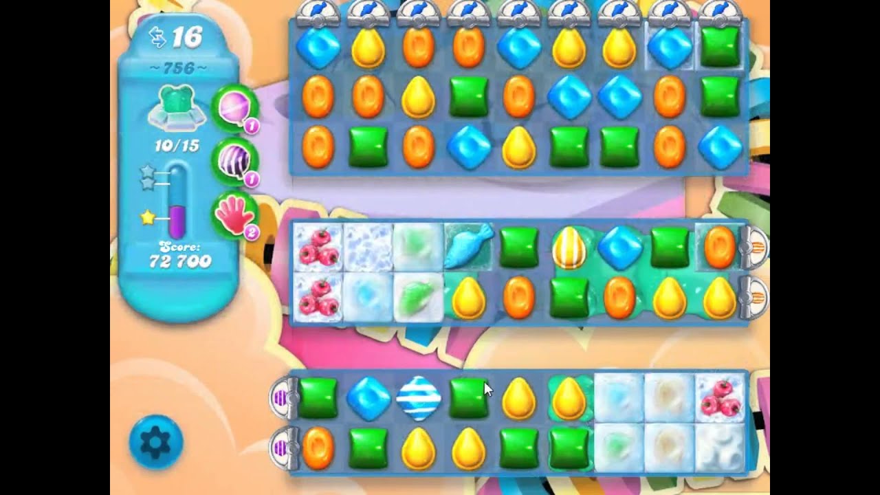 Candy Crush Soda Saga Level 756 - NO BOOSTERS - YouTube