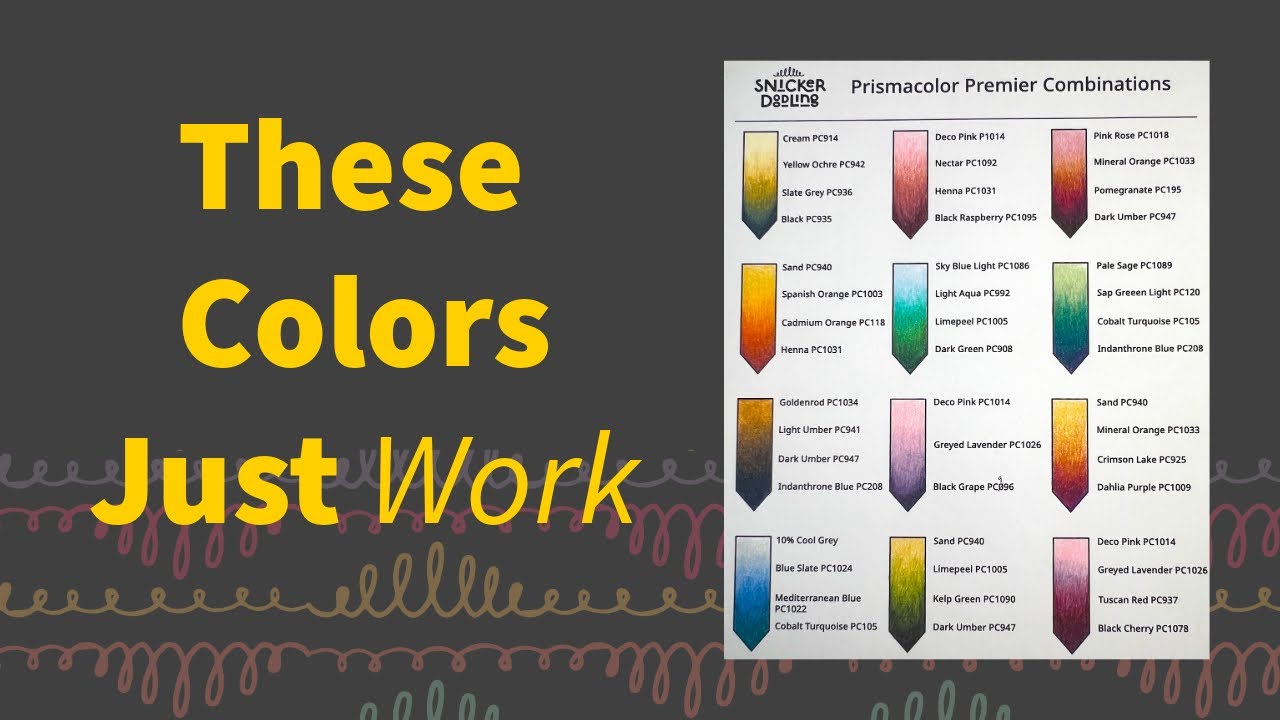 Say Goodbye to Boring Colors! 12 Bold Prismacolor Combos - YouTube