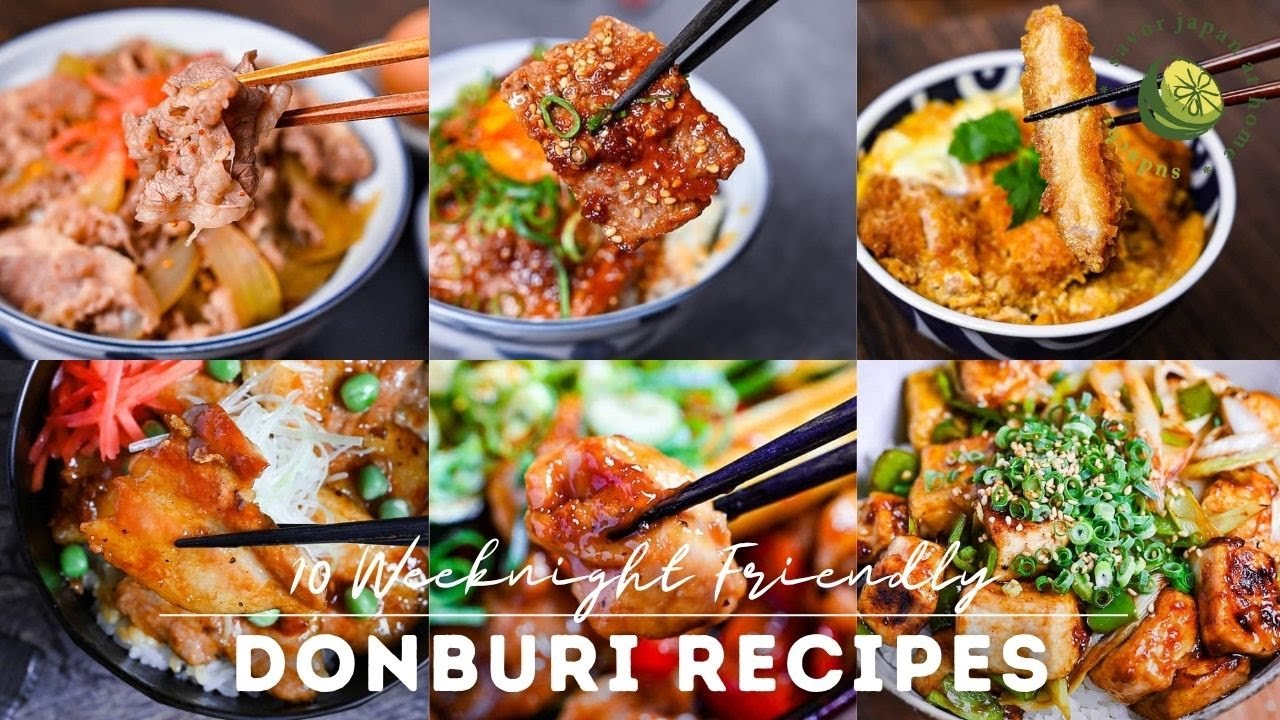 10 Japanese Donburi Rice Bowl Recipes for Your Weeknight Dinners Vol.1 ...
