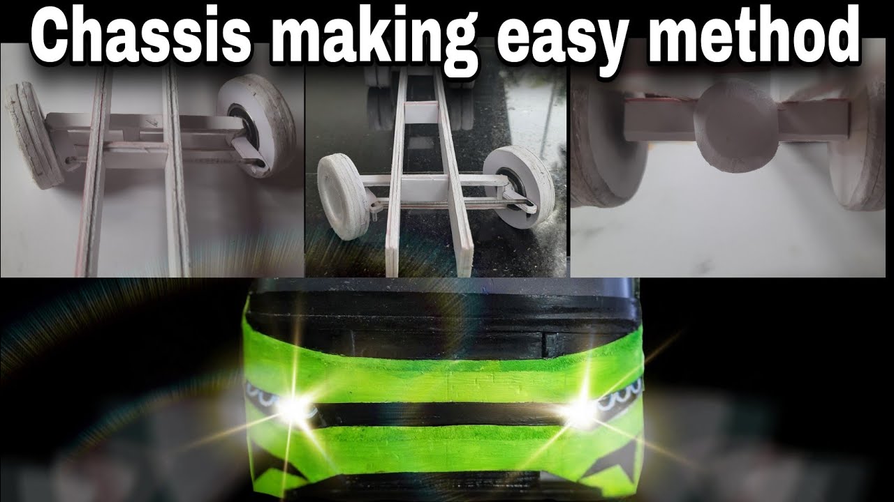 How to make miniature || bus CHASSIS making easy || easy method ...