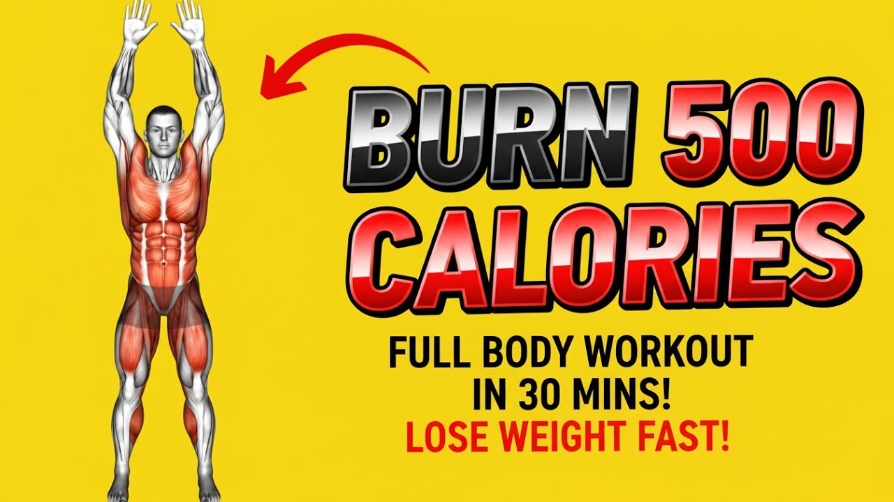 Intense Full Body Cardio Workout At Home | Burn 500 Calories. - YouTube
