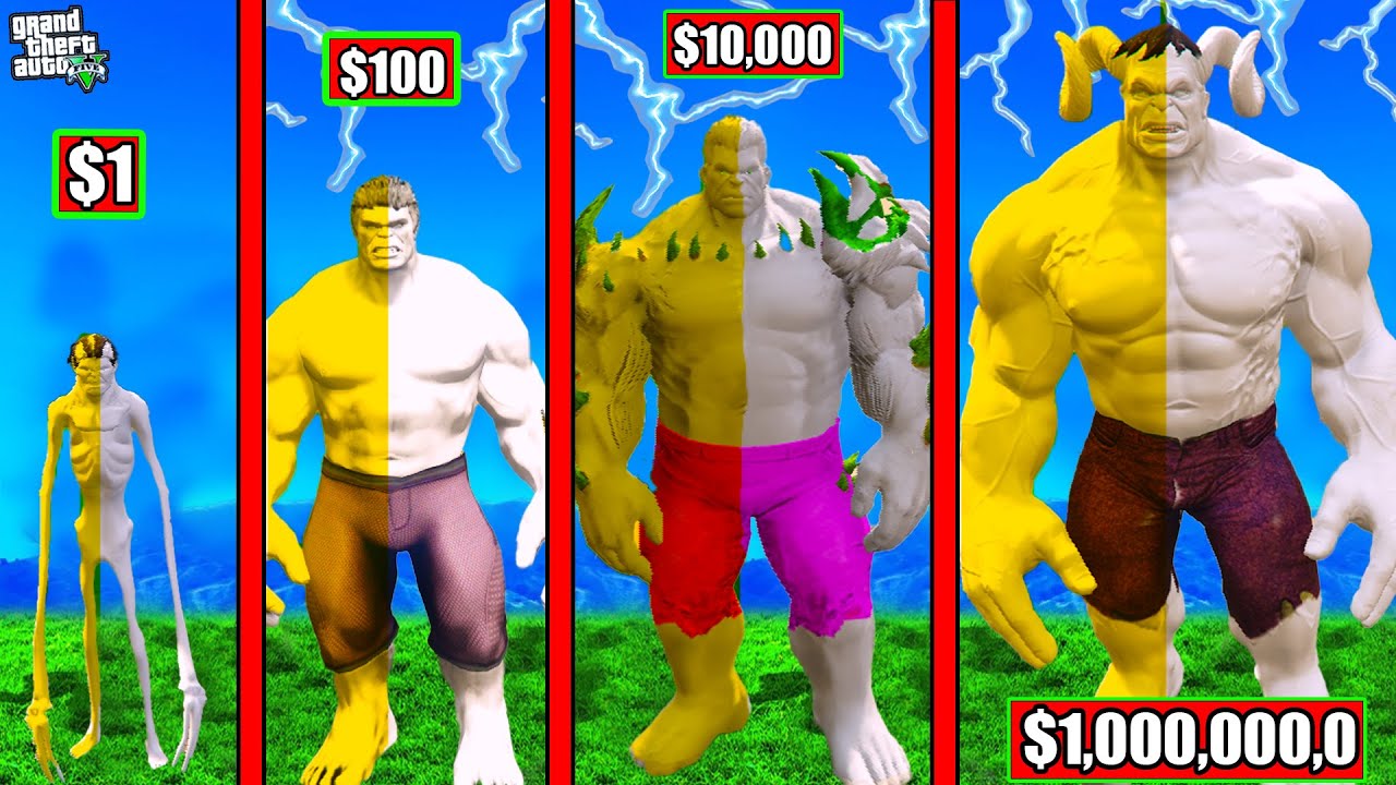 Franklin Purchasing $1 WHITE & GOLDEN HULK to $1,000,000,000 in GTA 5 ...