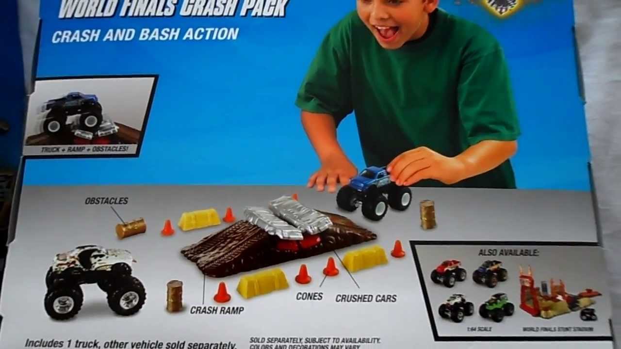 HOTWHEELS OFFICIAL MONSTER TRUCK SERIES MONSTER JAM TOY SET WORLD ...