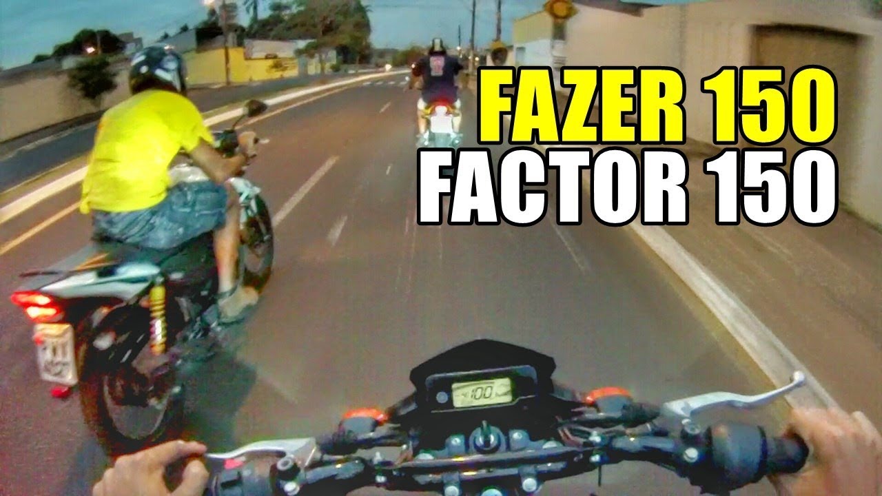 COMPARATIVO FACTOR 150 VS FAZER 150 - YouTube
