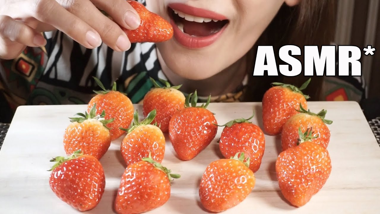 ASMR Strawberry (Stobury) Eating | Extreme Sounds Mukbang - Let's Eat ...