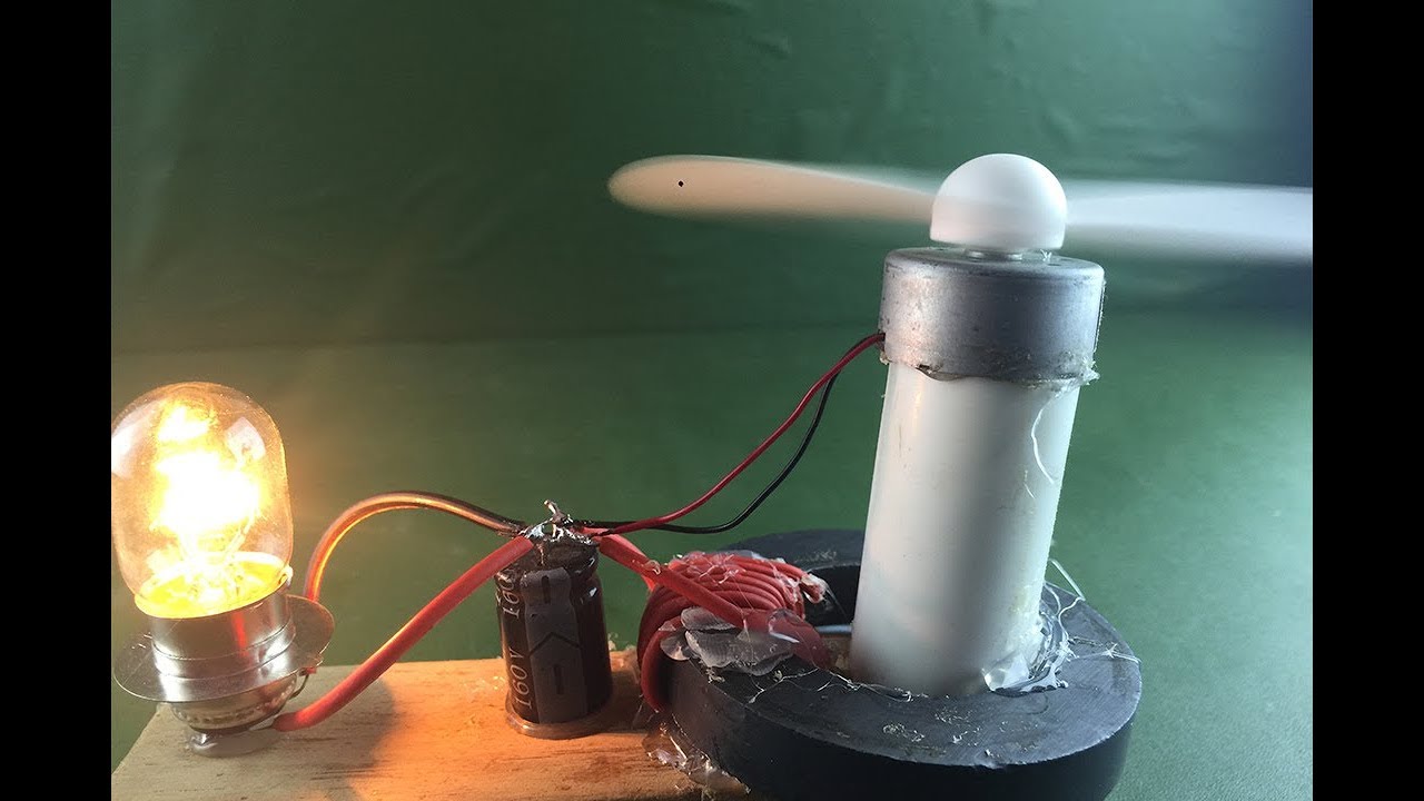 Free Energy Generator using Dc Motor With Light Bulbs 12v | New ...