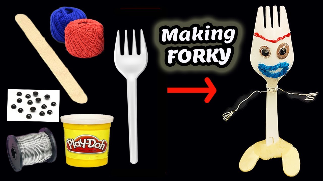 Making Forky from Toy Story 4 | Pixar Toy Story - YouTube
