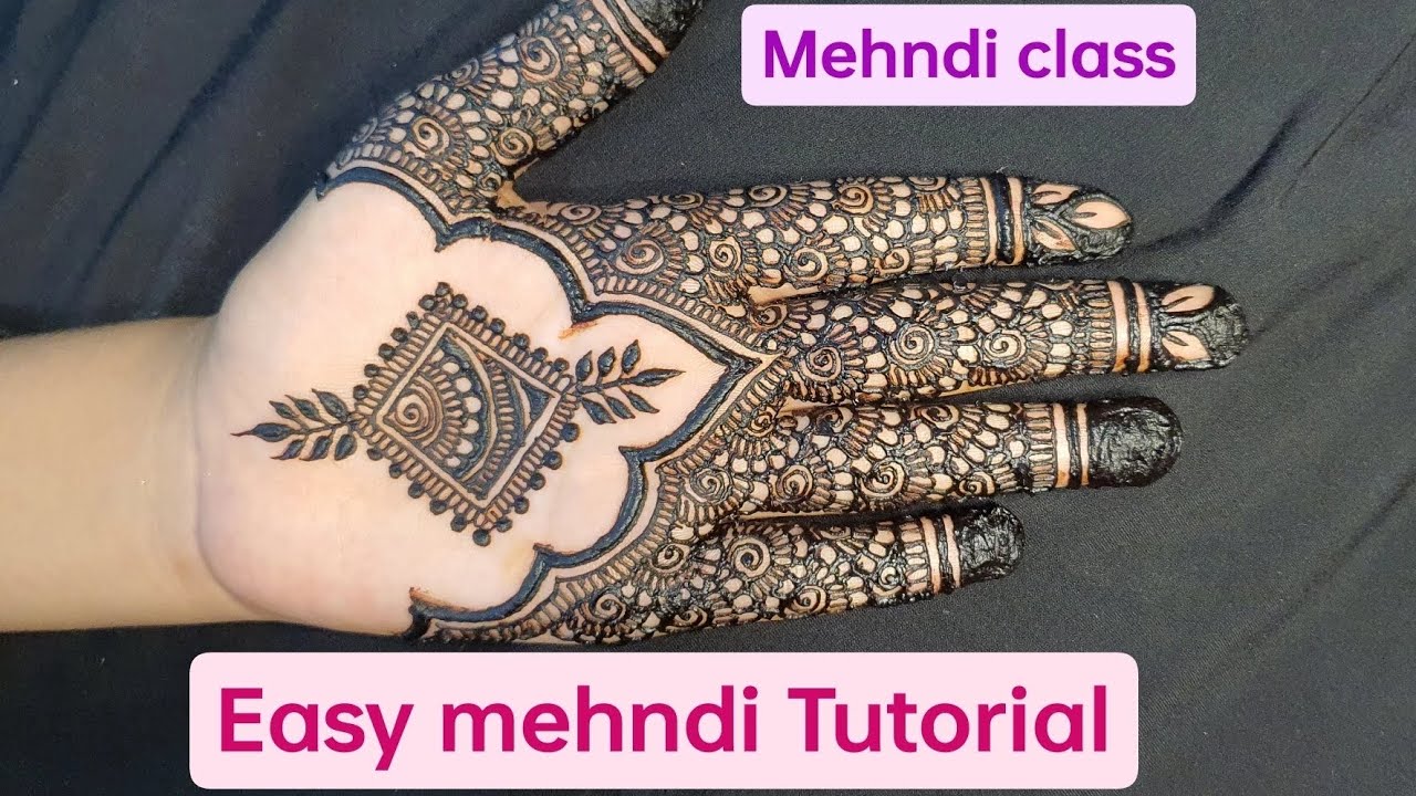 Easy mehndi tutorial | step by step mehndi design #stylishmehndi # ...
