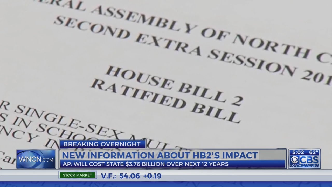 HB2 could cost NC nearly $4 billion in lost business - YouTube